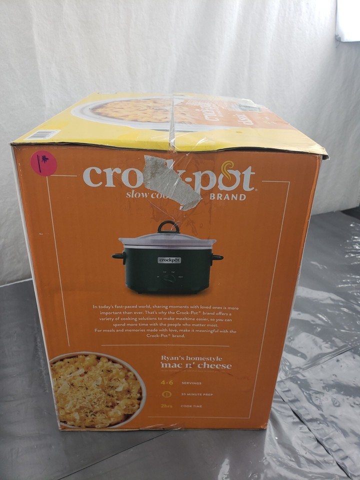 New CROCK POT 4.5qt Round Slow Cooker Roast Warmer w/ Lid 3 Settings ...