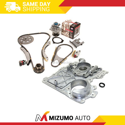 Timing Chain Kit Timing Cover Water Pump Fit 02-07 Chevrolet GMC Hummer ...