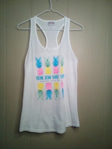 Ron Jon Surf Shop Tank Top M Panama City Beach Pineapple | eBay