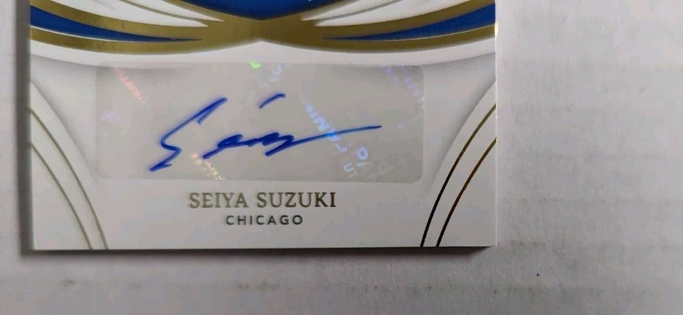 SEIYA SUZUKI Cubs 2022 Immaculate Collection Signatures Blue Autograph ...