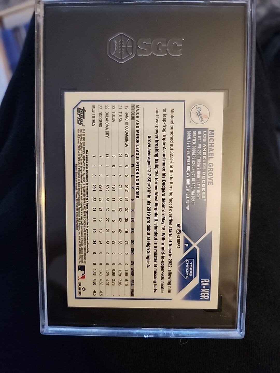 2023 Topps Chrome - Rookie Autographs Michael Grove #RA-MGR Purple ...