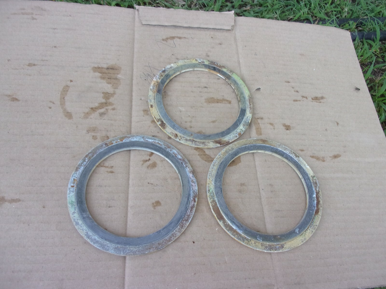 Lot of 3 3" 150# Spiral Wound Steam Pipe Flange Valve ASME Seal Gasket ...