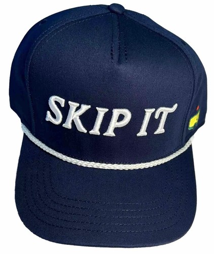 2024 Masters Skip It Navy Blue Men's Cotton Golf Rope Hat Cap Augusta ...