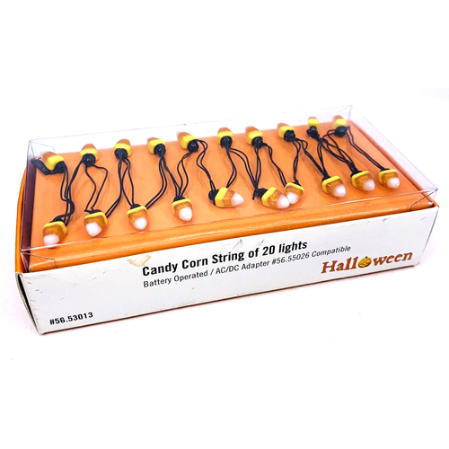 Dept 56 Candy Corn String of 20 Lights #56. 53013 Halloween New Tested ...