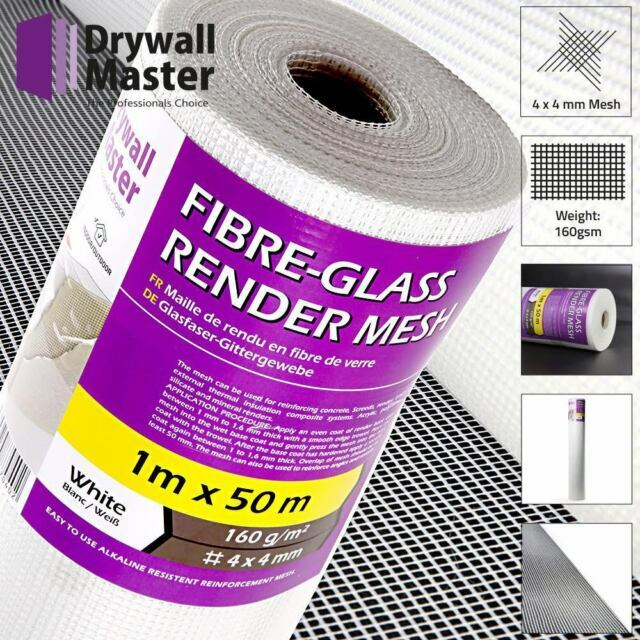 Drywall Master DM22415 Fibreglass Rendering Mesh for sale online | eBay UK