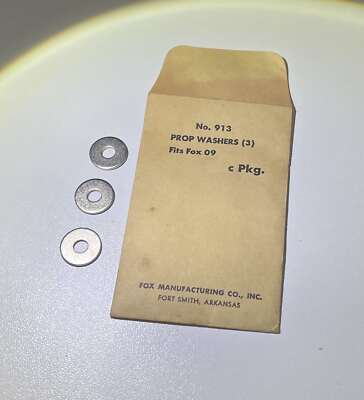 3 Fox 09 Prop Washers Fox 09 Model Engine Motor - New in Packet | eBay