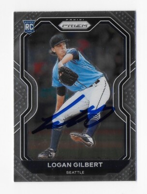 2021 PANINI PRIZM #93 LOGAN GILBERT MARINERS AUTOGRAPHED SIGNED ...