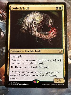 1x Lotleth Troll Commander 2015 C15 LP MTG Magic the Gathering x1 MKE ...