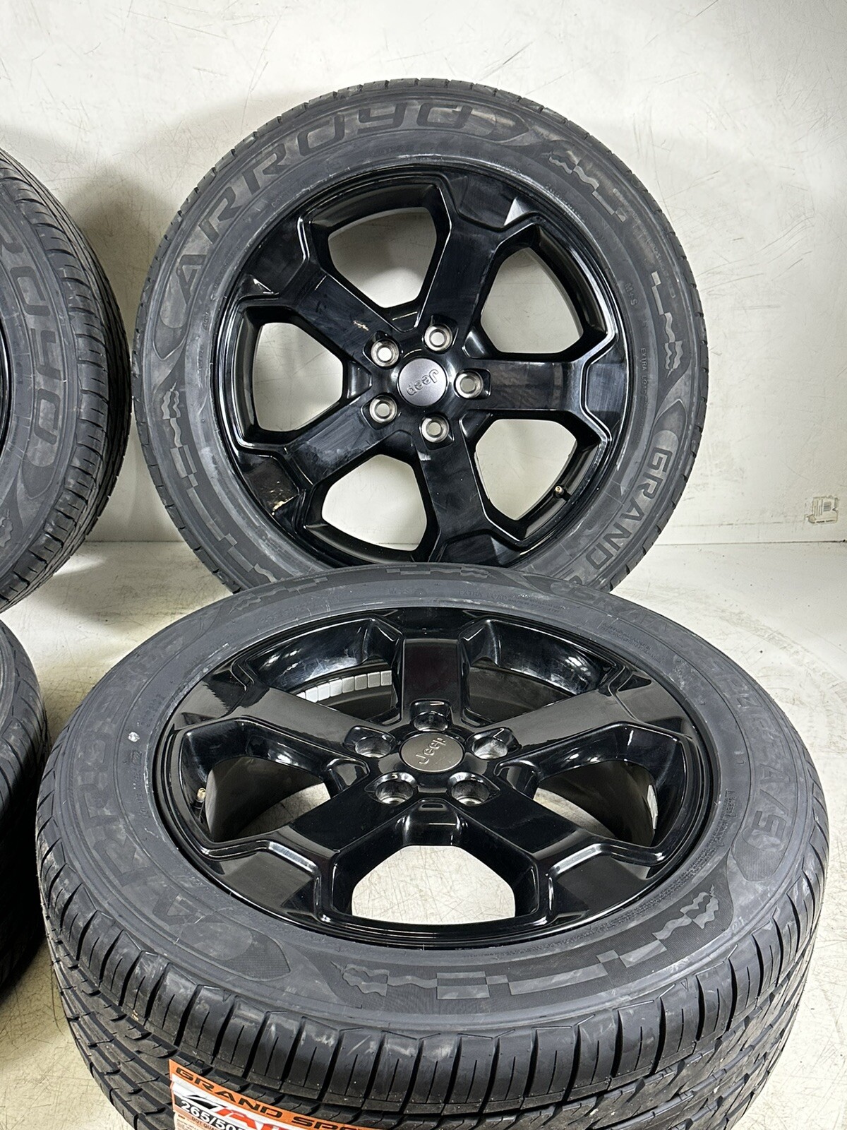 20" Jeep Grand Cherokee black wheels rims Factory OEM 2019 2020 set 4 ...