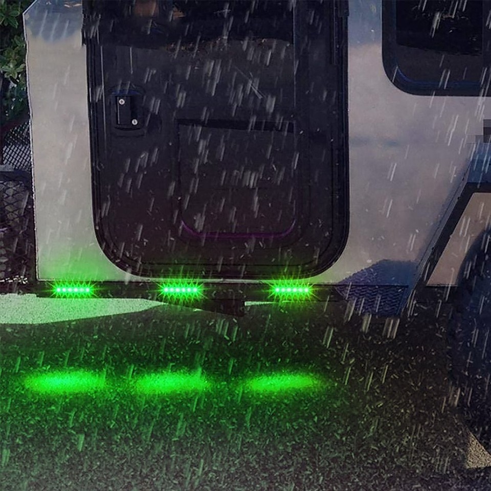 For Jeep Lights RZR Offroad Green LED Rock Underglow Light Fender Wheel ...