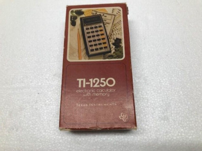 Vintage Texas Instruments TI-1250 Electronic Calculator - Working | eBay