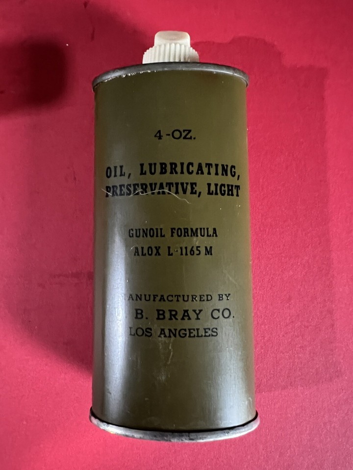 Vintage Military Gun Oil Handy Oiler 4oz Oval Can NOS Unopened ...