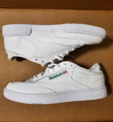 Reebok Club C 85 White Green Mens Size 9 Lace Up Sneaker Tennis Shoes ...