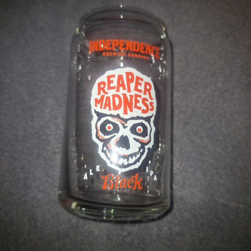 Independence Brewing Company "Reaper Madness" Black IPA Glass | eBay