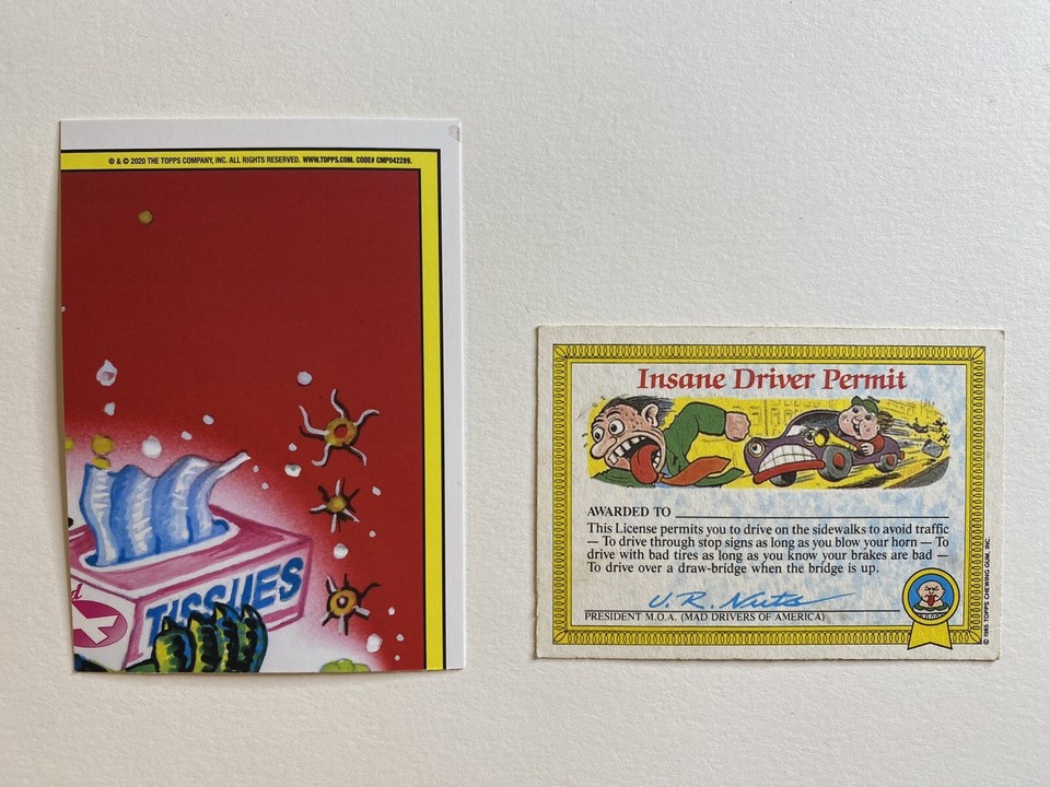 Garbage Pail Kids Bad Bob #18b UK 1985 & Cranky Frankie #24a US 2020 | eBay