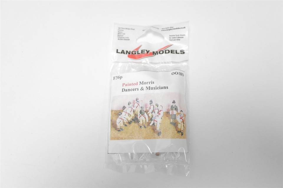 Painted Morris Dancers OO Scale Model Kit Langley F36P | eBay