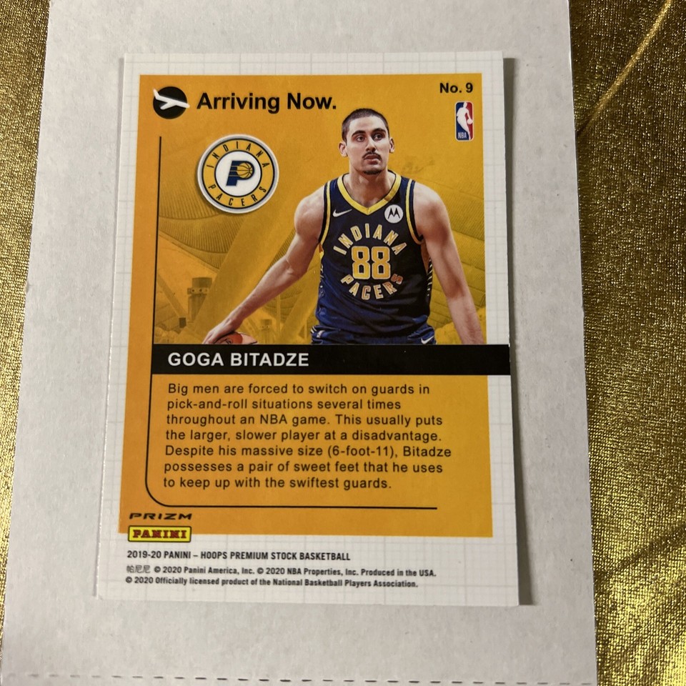 GOGA BITADZE 2019-20 NBA Hoops Premium Stock Arriving Now #9 Indiana ...