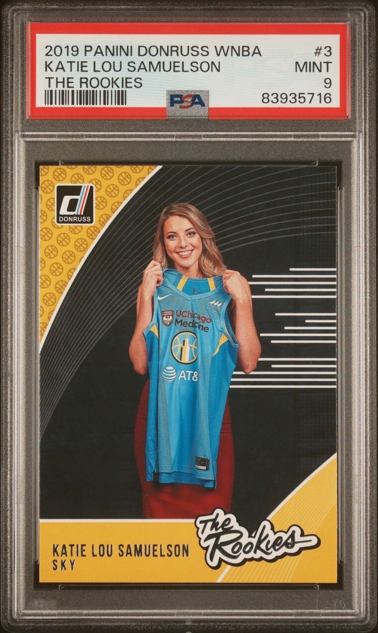 2019 Panini Donruss WNBA Katie Lou Samuelson The Rookies RC #3 - PSA 9 ...