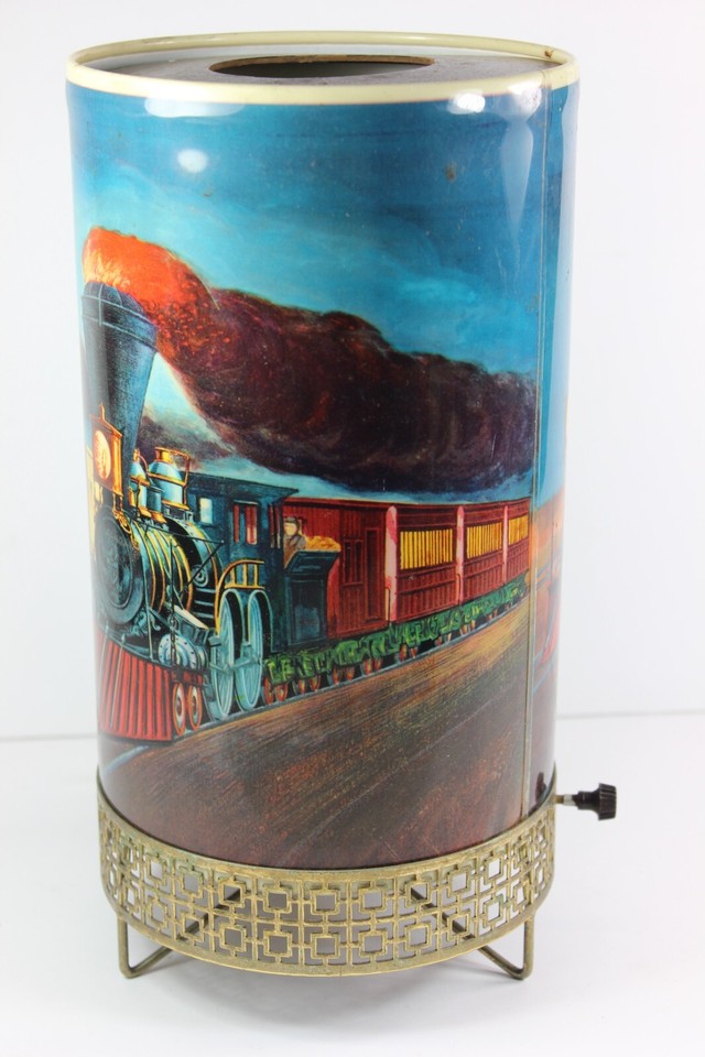 Vintage Motion Lamp 1957 L. A. GOODMAN Mfg. Co. Steaming Locomotive ...