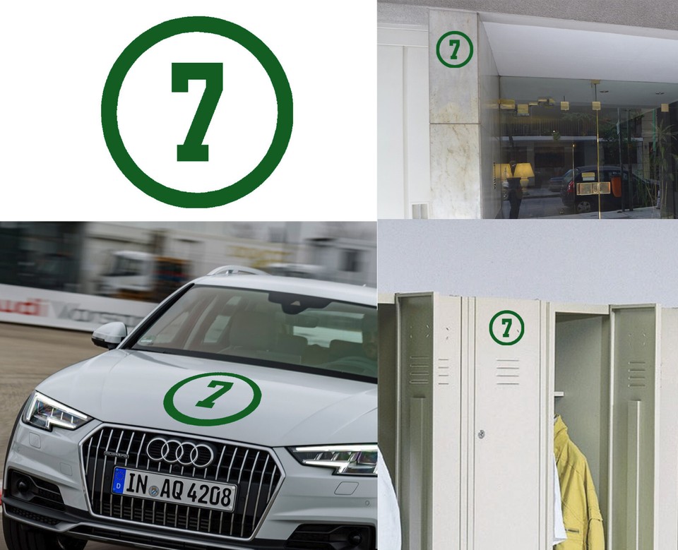 Numéro 7, Autocollant Vinyle Découpe Version Vers. IIIC | eBay