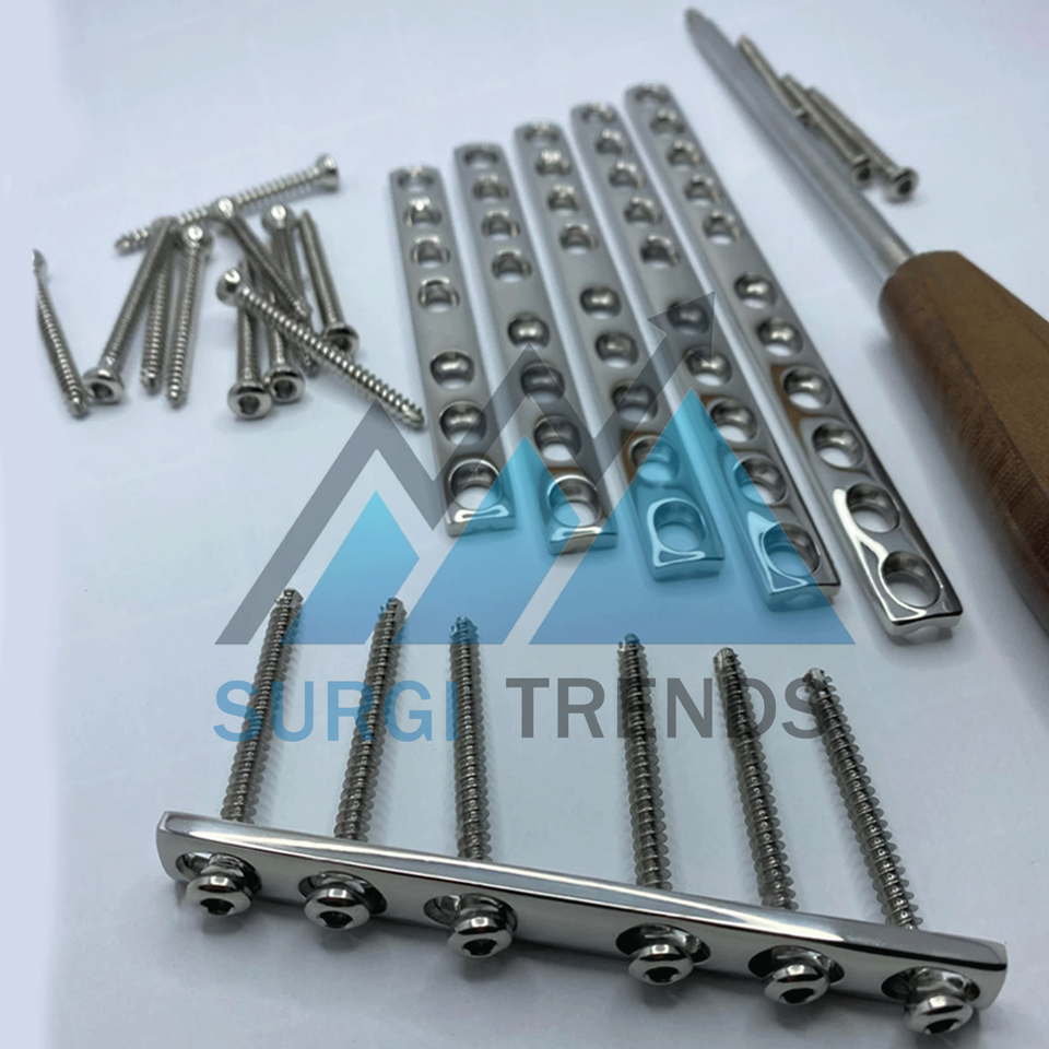 4.5mm DCP Narrow Plate 6 to 14 holes & 4.5mm Cortical Screw (103 Pcs ...