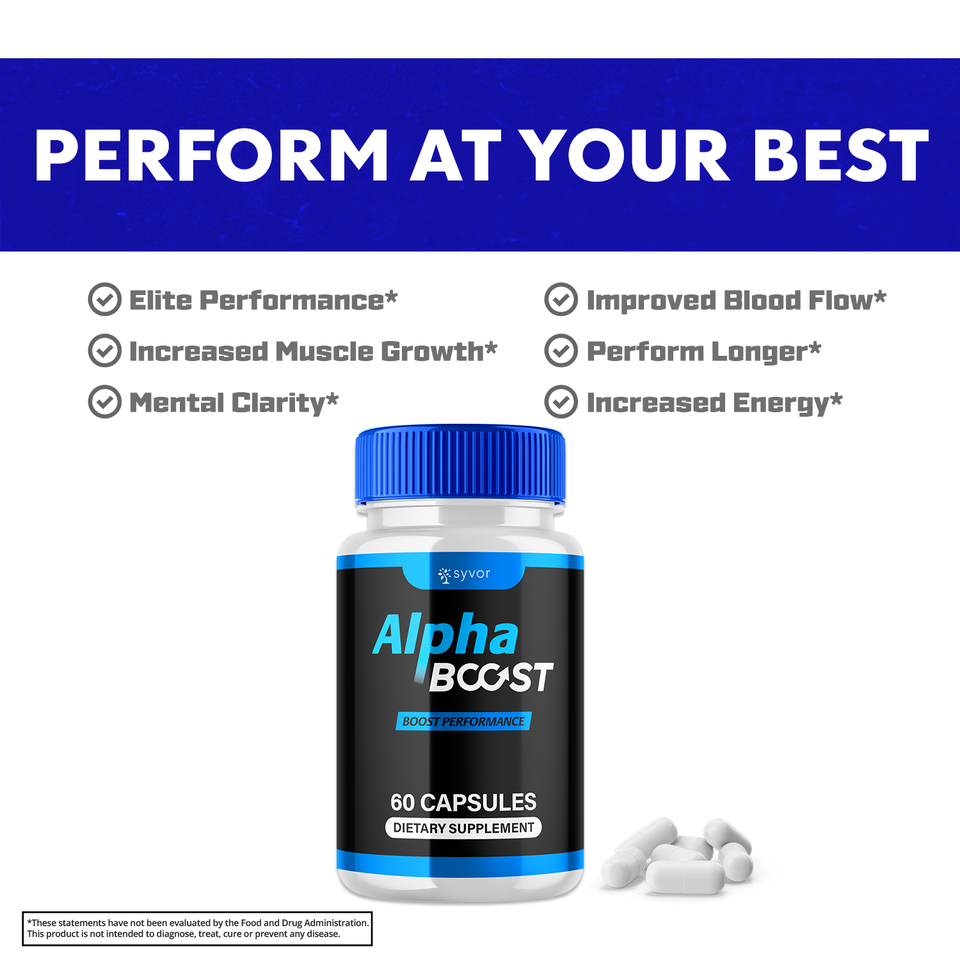Alpha Boost Advanced Supplement for Men with Natural Ingredients 60 ...