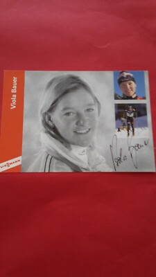 Autogrammkarte Viola Bauer Skilanglauf | eBay.de