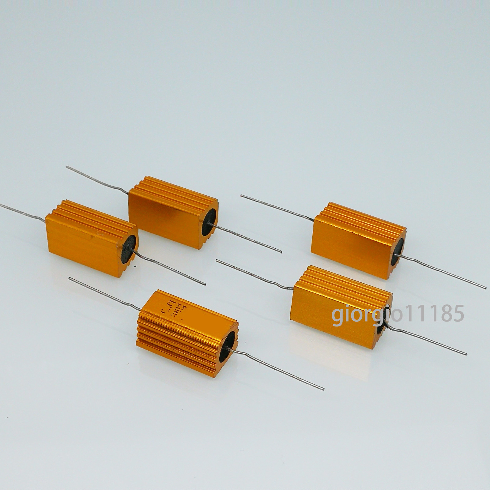 US Stock 5pcs 22 ohm 22R 5W Watt Aluminum Housed Metal Case Wirewound ...