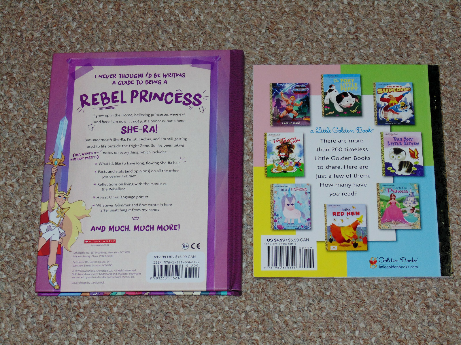 2019 She-Ra Princess of Power Rebel Princess Guide & I Am She-Ra! Book ...