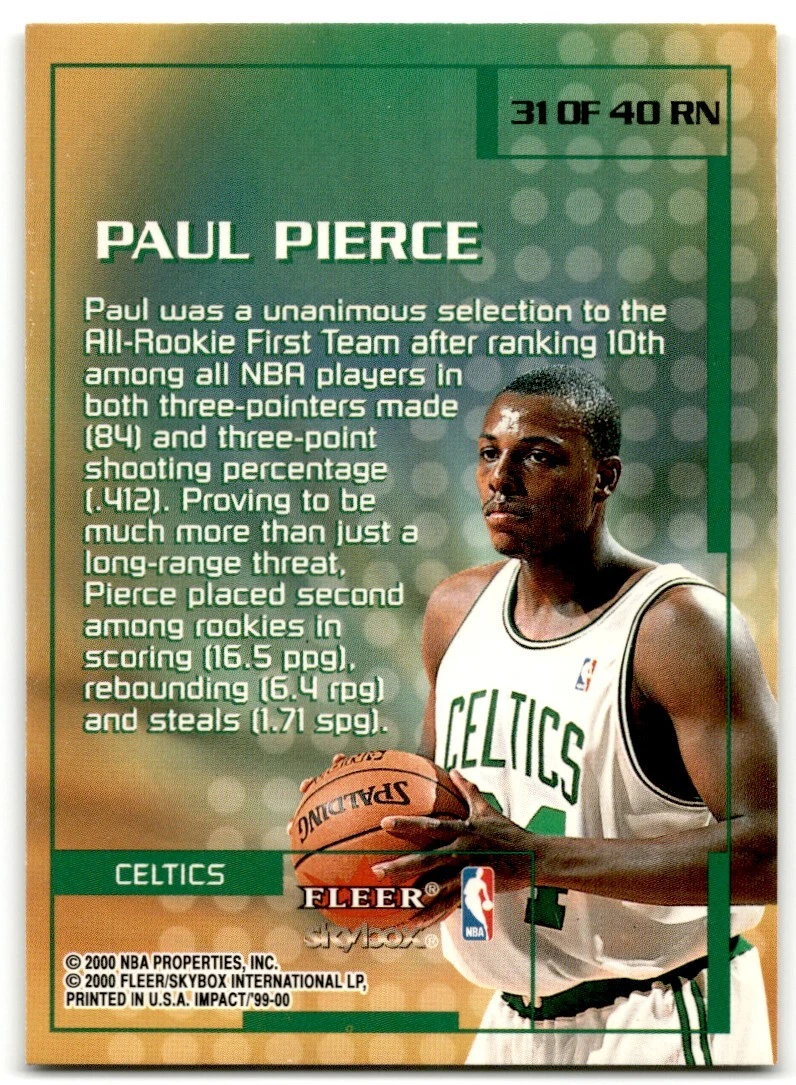 Paul Pierce Rookie