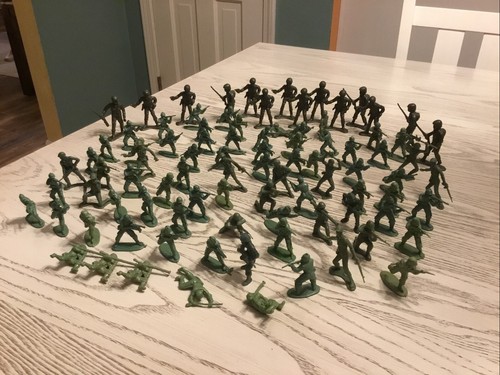 Vintage 1960’s Plastic 2” & 3” Army Men Hong Kong Lot Of 89 | eBay