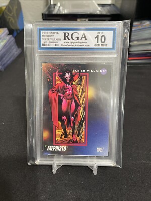 1992 Marvel Universe Series Disney MCU Villain MEPHISTO RGA10 Gem Mint ...