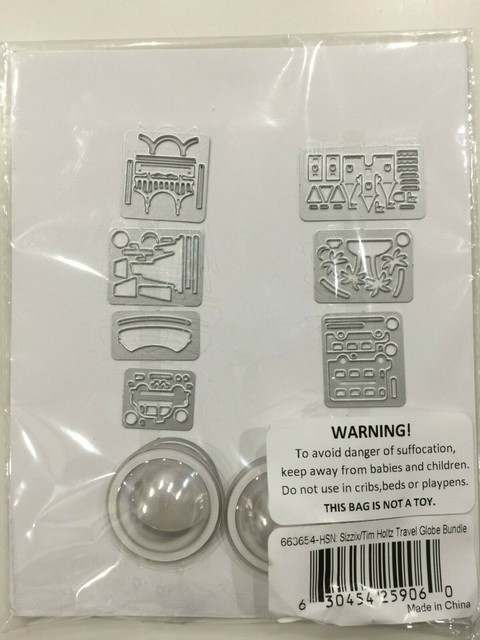 Sizzix Thinlits Dies By Tim Holtz Tiny Travel Globe BUNDLE 28 Dies ...
