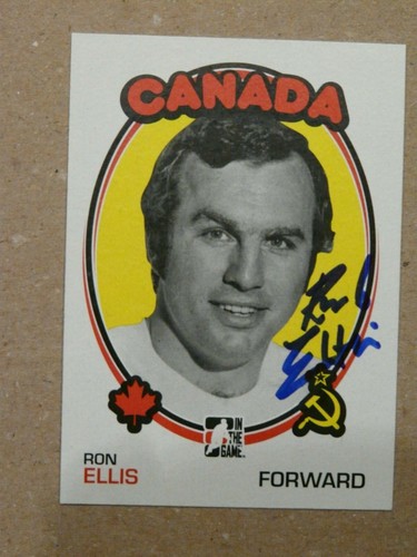 Ron Ellis Toronto Maple Leafs signed Card Team Canada 1972 | eBay