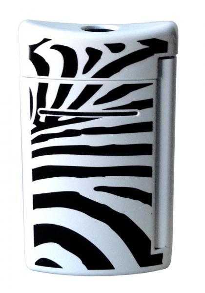 S.T. Dupont MiniJet Torch Flame Lighter, Black & White Zebra 10072, New ...