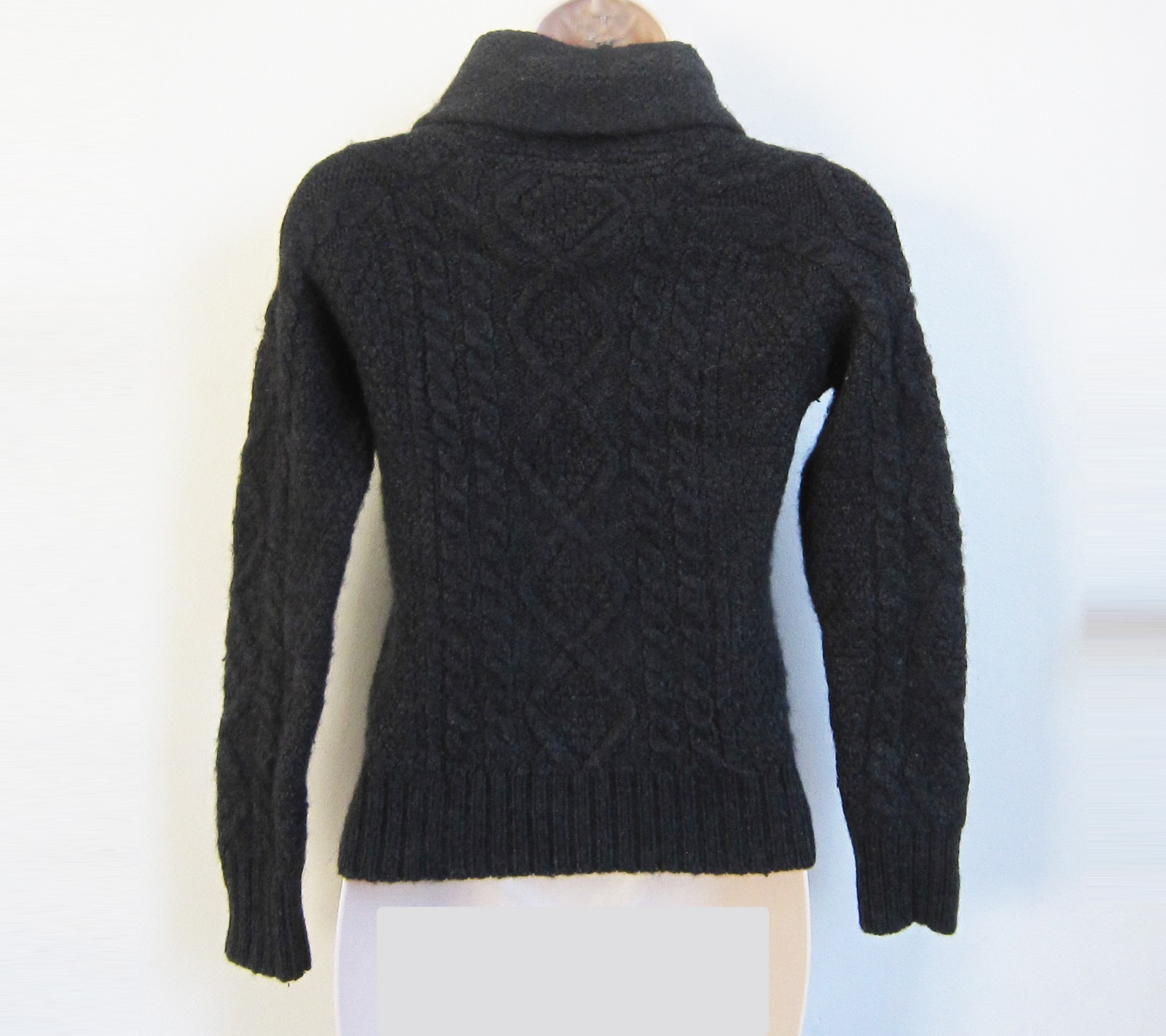 aritzia TNA Chunky Wool Alpaca Collared Zip up Cardig… - Gem