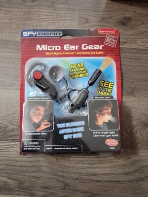 NEW Wild Planet Spy Gear Nightspyer Micro Ear Light Hands Free Micro ...
