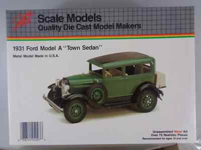 NOS JLE Scale Models Die Cast 1931 Ford Model a Town Sedan Kit 4007 | eBay