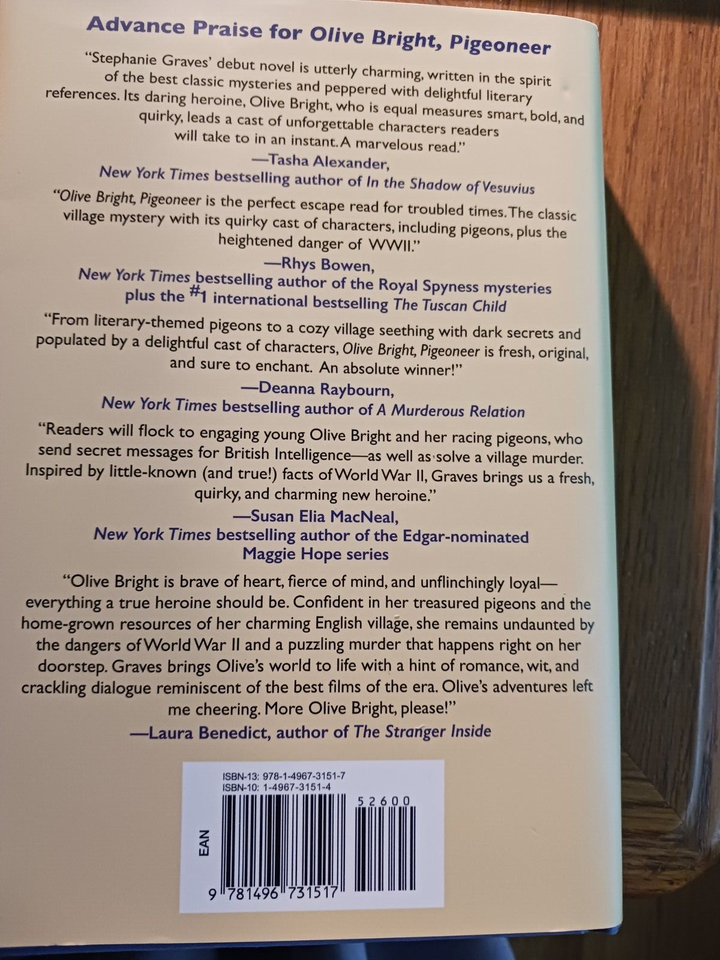 Olive Bright, Pigeoneer by Stephanie Graves Hardcover New 9781496731517 ...