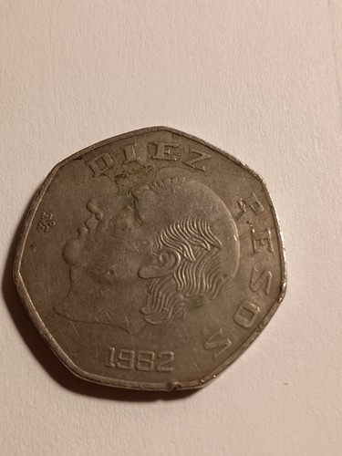 1982 Hexagon Mexican 10 Peso Coin | eBay