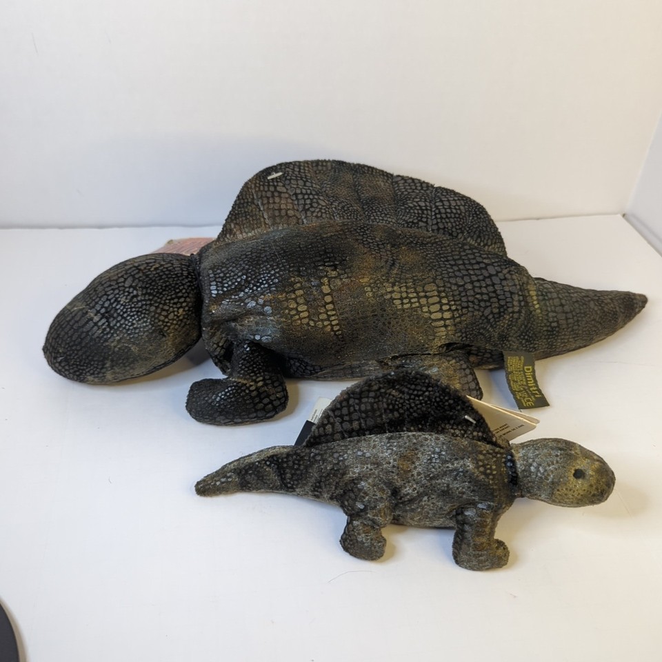 VTG Dimitri With Baby Zonies Earth Zone Dinosaur Plush Bean Bags Russ ...