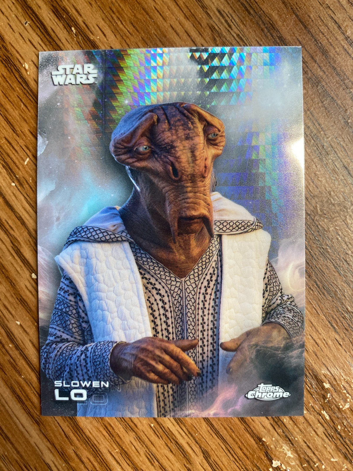 2025 Topps Chrome Star Wars Slowen Lo #168 Prism Refractor SP | eBay