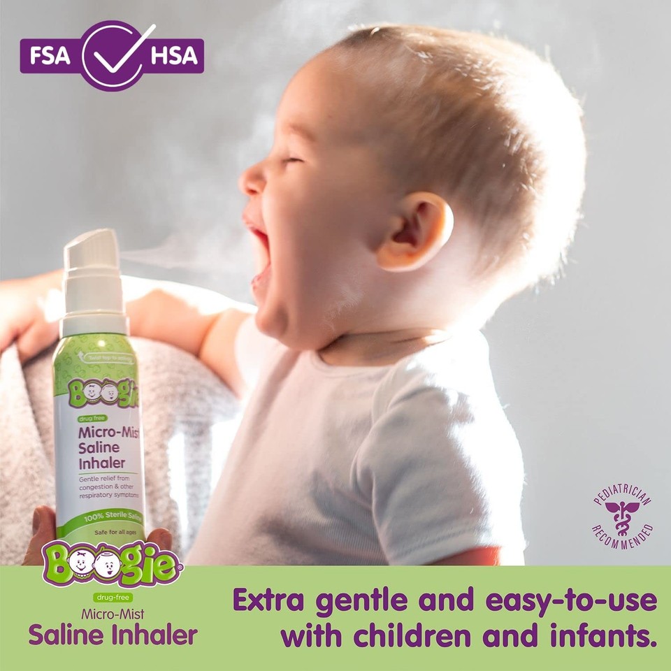Micro-Mist Saline Inhaler, Baby Nose Congestion Relief, Nasal Spray for ...