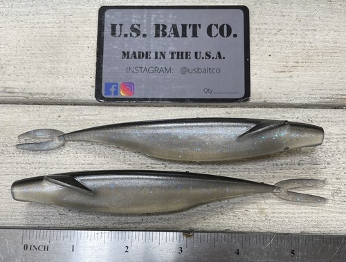 Deps Sakamata Shad Imitation 5.6” Electric Pearl Shad Live Scope Fluke ...