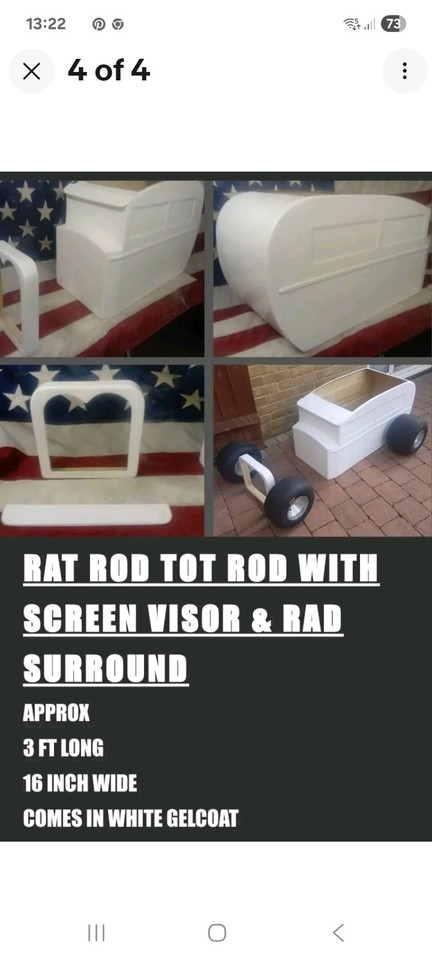 model A shell,tudor,rat rod ,hot rod Ride on,Tot rod,pull along,go cart ...