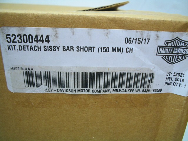 Harley-Davidson Holdfast Sissy Bar Upright Short Chrome 150mm PN ...