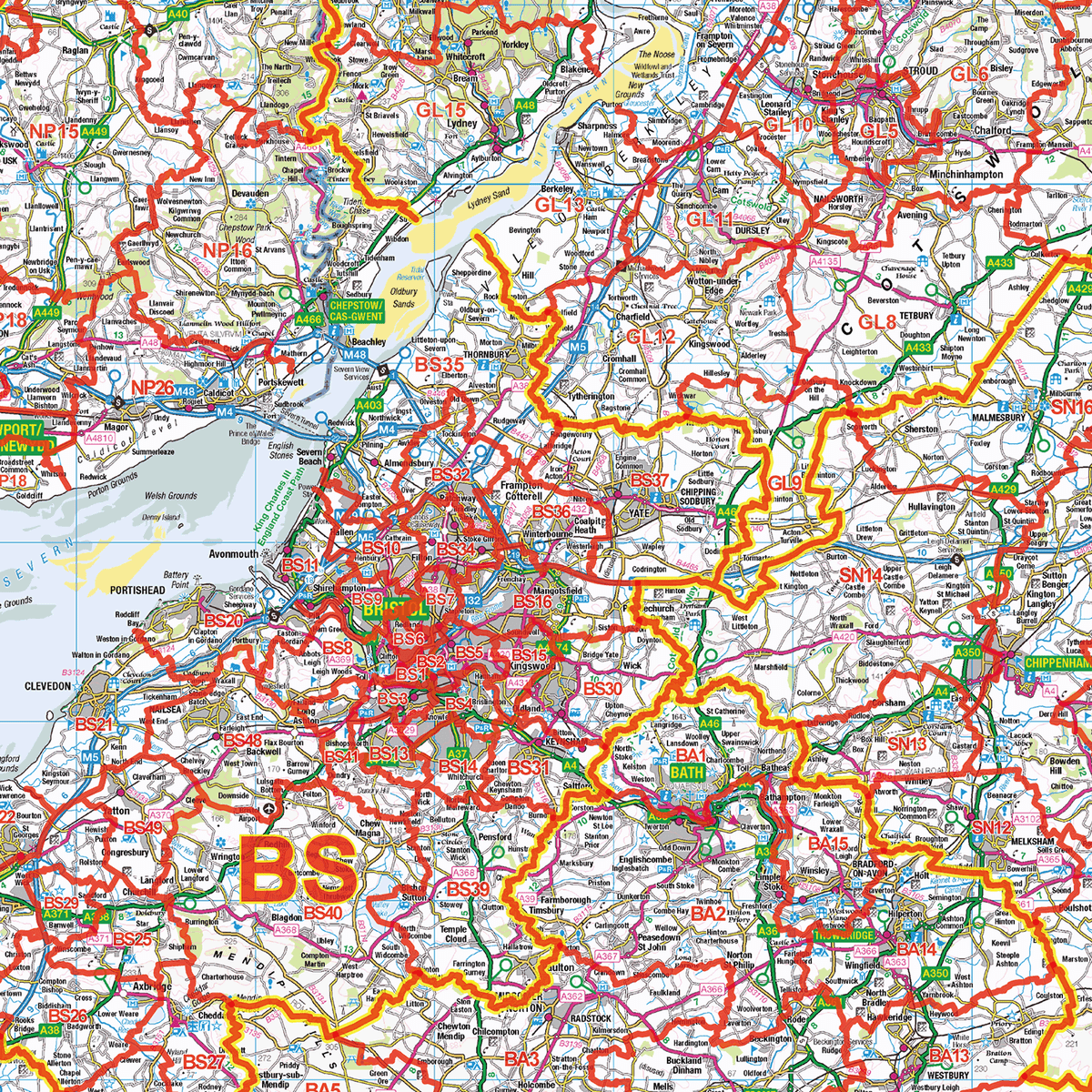 01 South West England Postcode District Map Pdf Map Stop Top 256x256