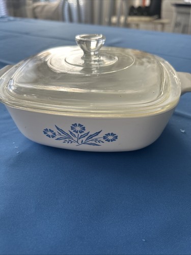 Pyrex 1 Quart Cornflower Casserole Dish With Lid P-1-B 7” | eBay