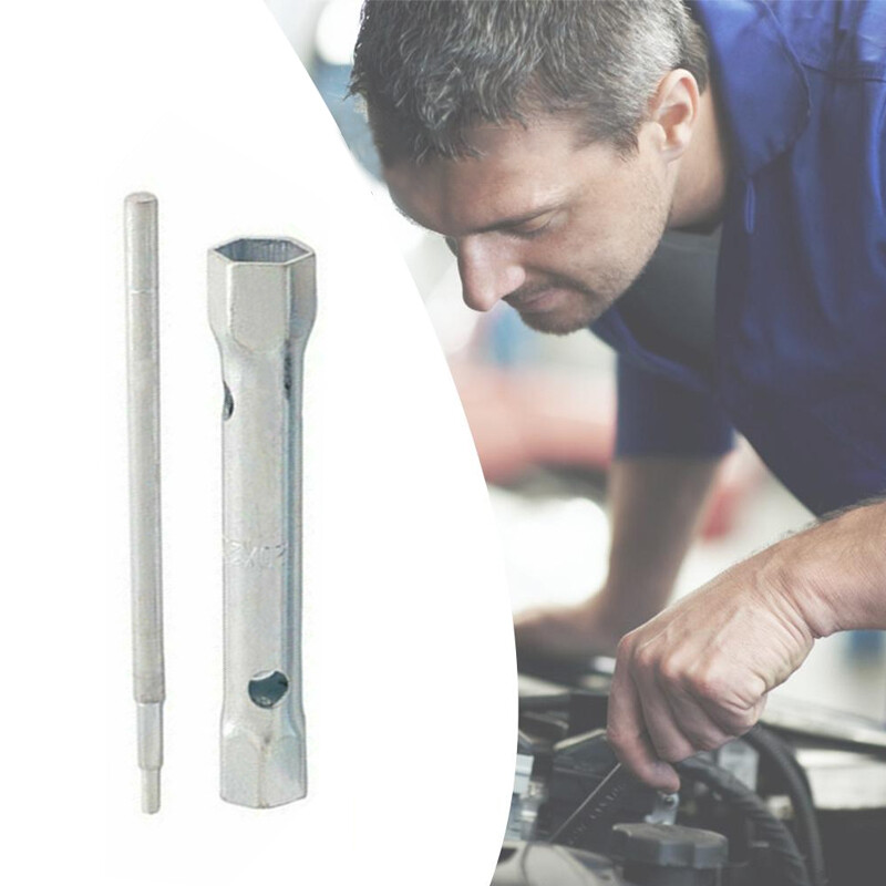 10X Tubular & Metric Box Spanner Wrench spark Bar Set Plug Sockets 6 ...