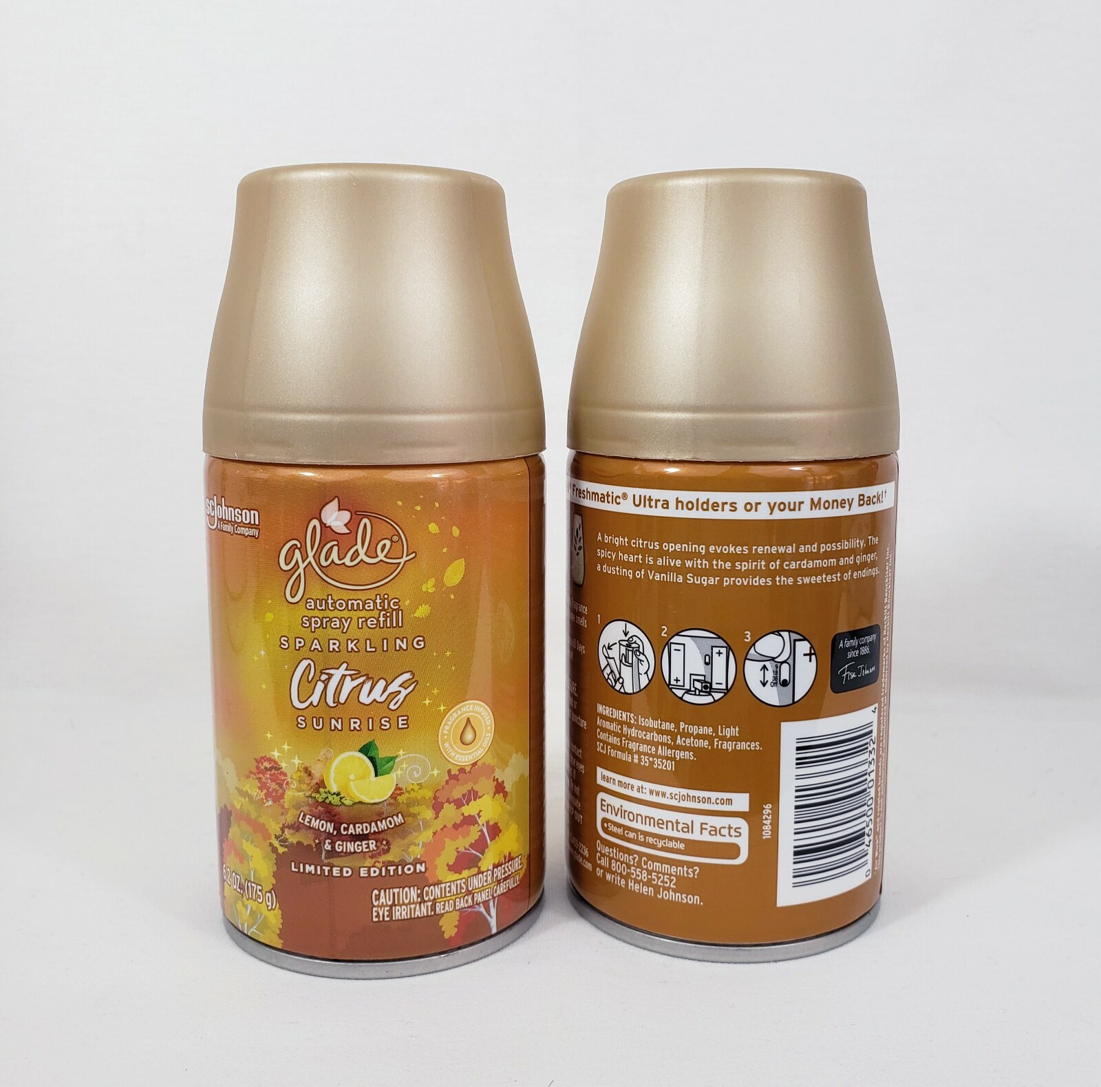 Glade Automatic Spray Refill Sparkling Citrus Sunrise Air Freshener - 6 ...